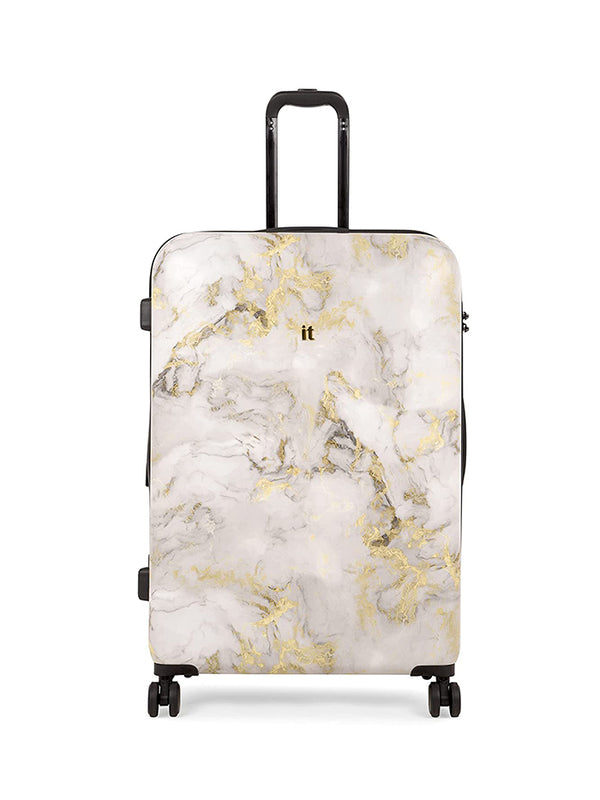 it luggage Sheen Gold Greyscale Marble Hard Side Suitcase Expandable T ...