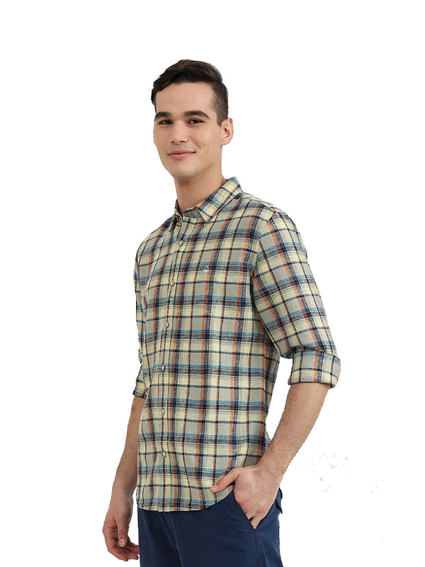 UNITED COLORS OF BENETTON MENS SLIM FIT CHECK SHIRT - FineBrandz